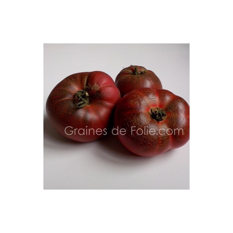 Graines Bio Tomate NOIRE de CRIMEE GrainesdeFolie.com